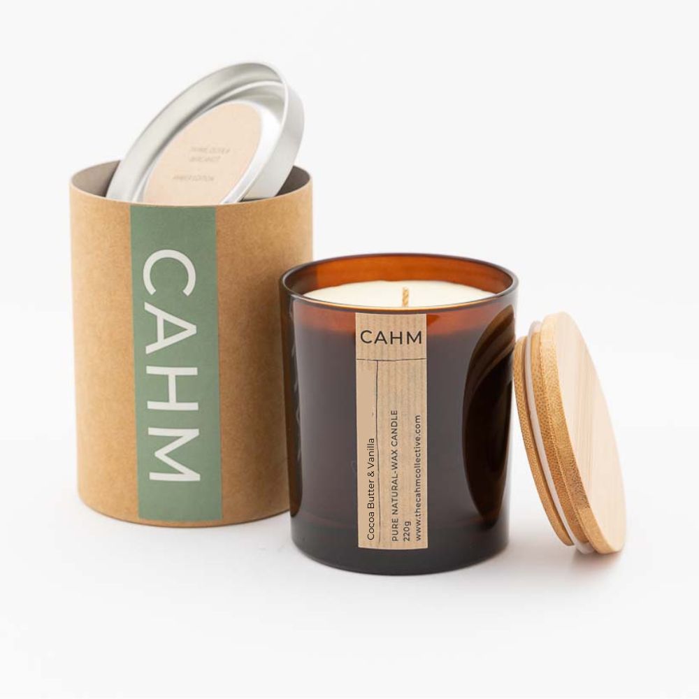 Cocoa Butter & Vanilla Candle - Amber – The CAHM Collective