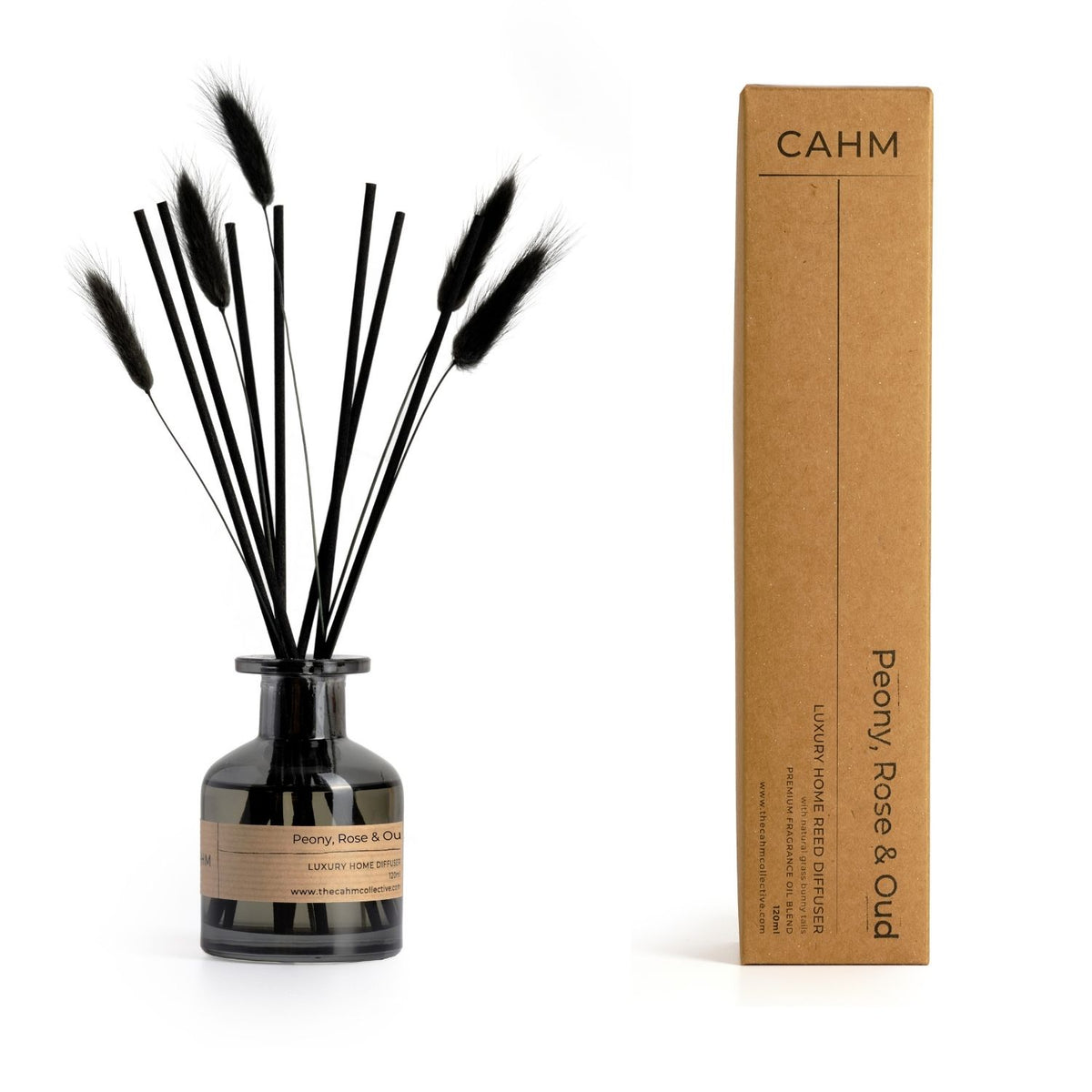 Peony, Rose and Oud Reed Diffuser - Black – The CAHM Collective