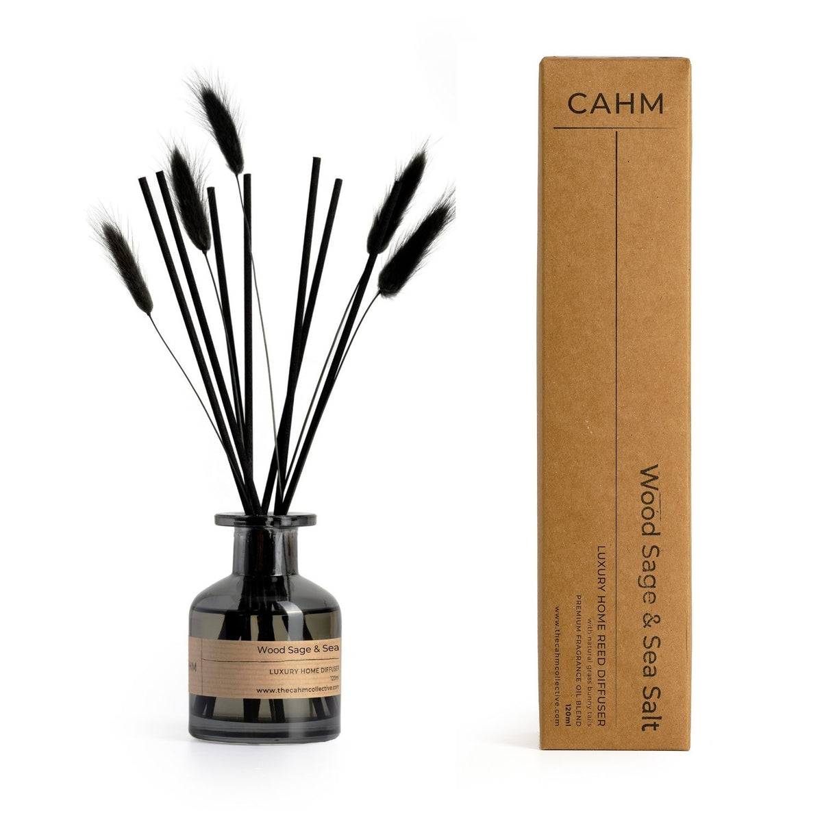 Wood Sage & Sea Salt Reed Diffuser - Black – The CAHM Collective