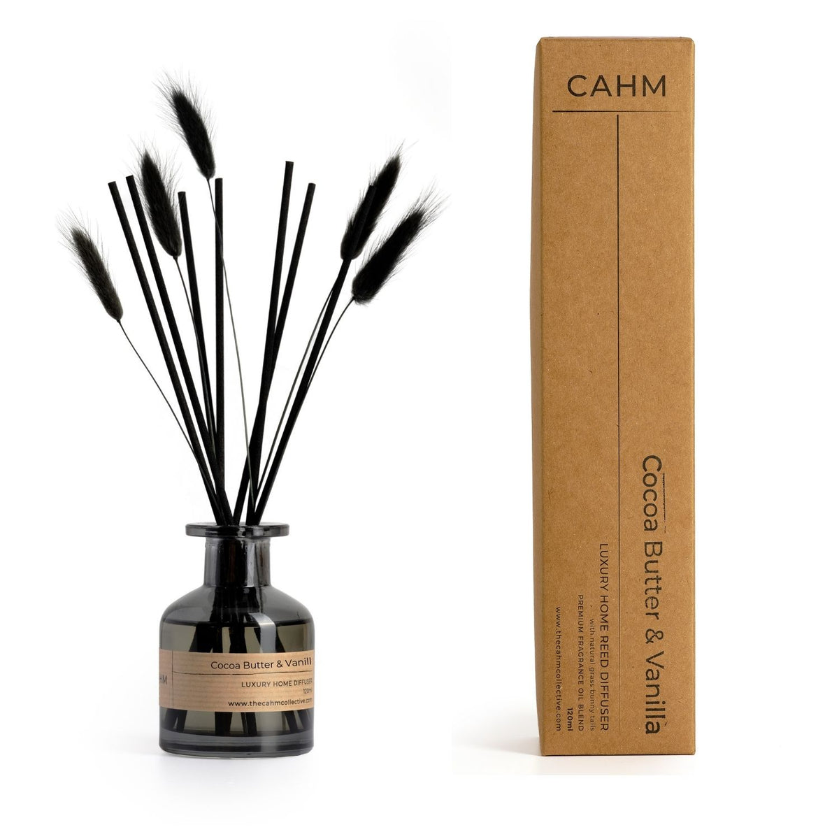 Cocoa Butter & Vanilla Reed Diffuser - Black – The CAHM Collective
