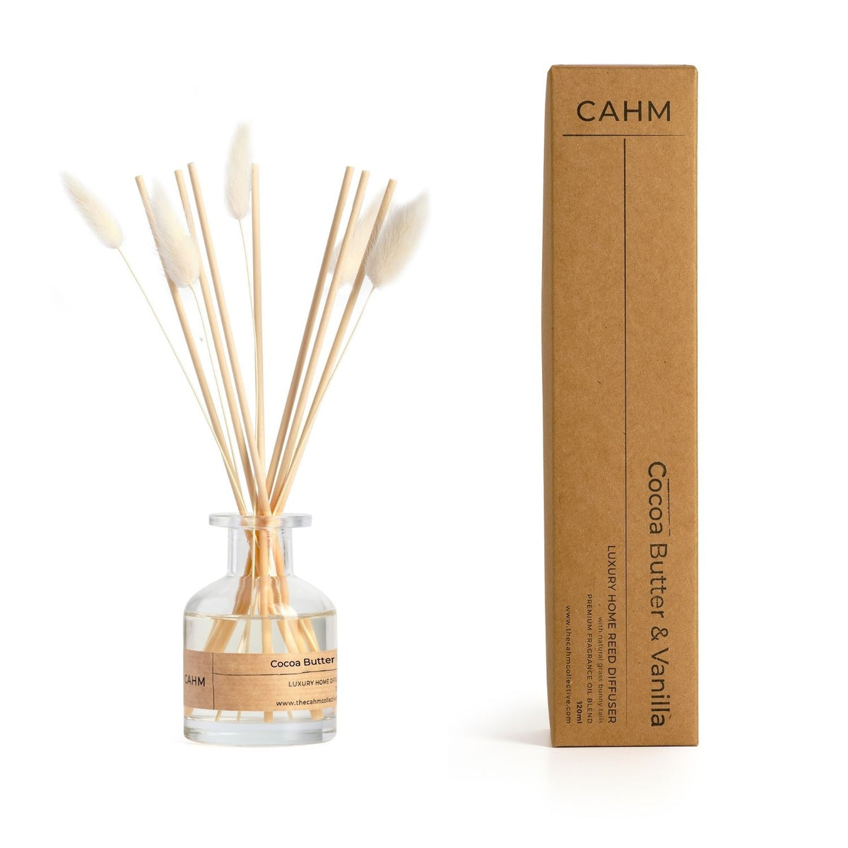 Cocoa Butter & Vanilla Reed Diffuser - Clear – The CAHM Collective
